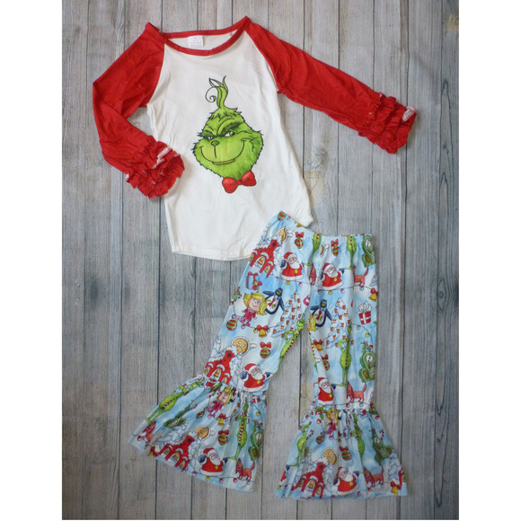 Matching Sets | Dr Seuss Grinch Boutique Girls Christmas Outfit | Poshmark